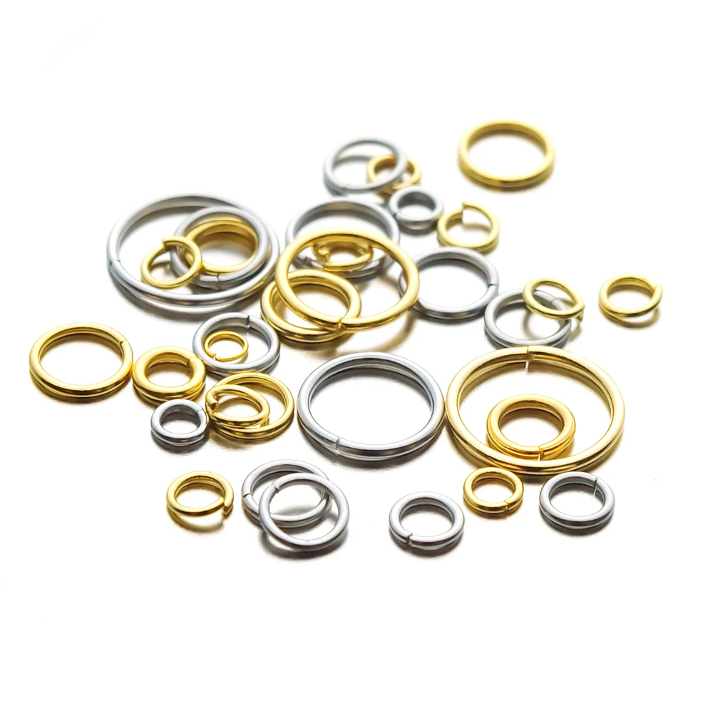 100pcs-High-Quality-3-12mm-Gold-Stainless-Steel-Split-Jump-Rings-For ...