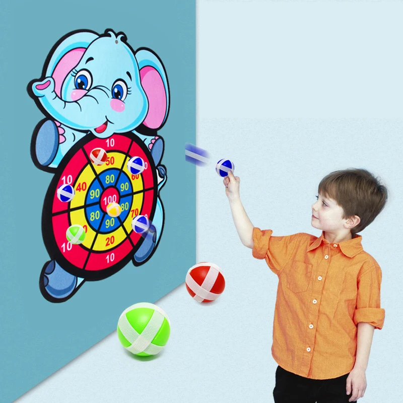 Target Sticky Ball Throw Dartboard Sports Creative Shooting Balls Games ...