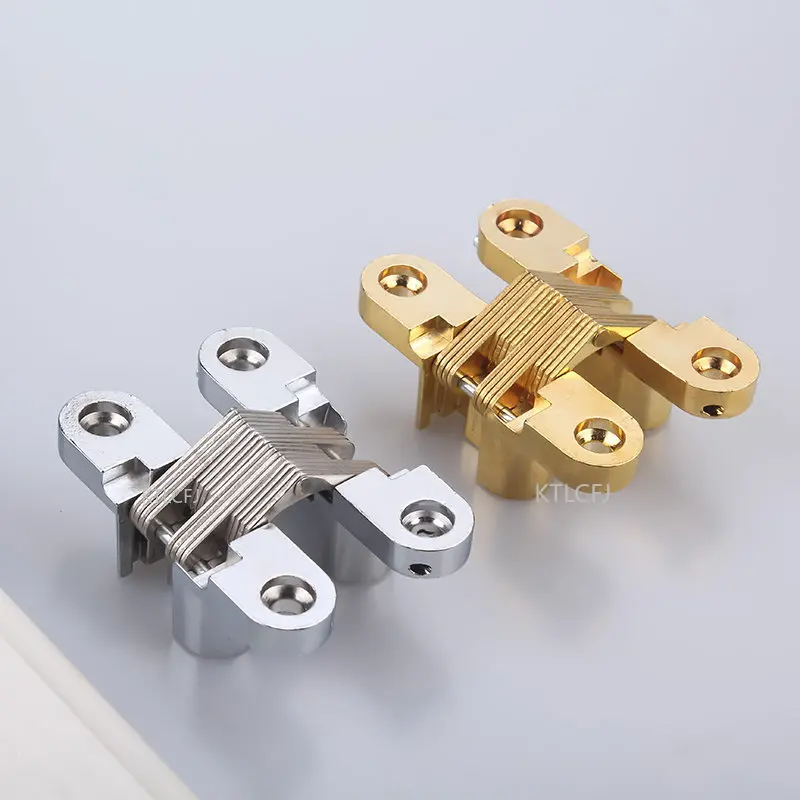 1PCS-cross-hinge-stainless-steel-folding-invisible-hinge-concealed ...