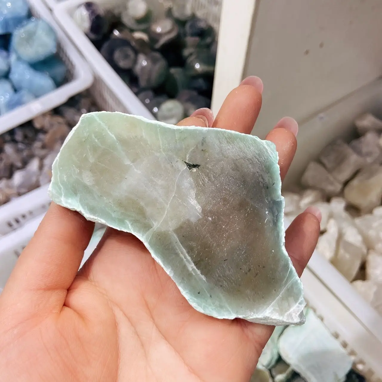 Green Moonstone Raw