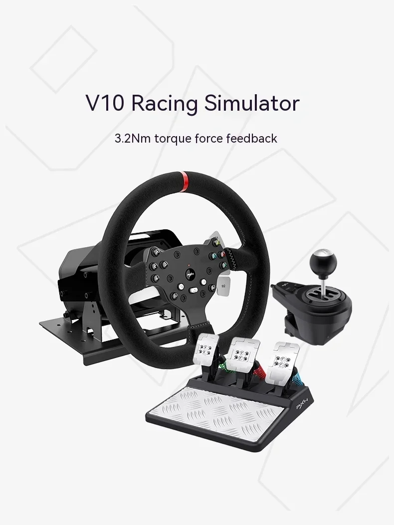 Xbox Steering Wheel And Pedals PXN V3 Pro Racing Steering Wheel With ...