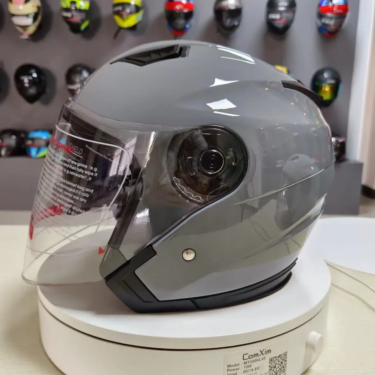 Motorcycle 3/4 open face Helmets Double Lens Racing Helmets Motorbike ...
