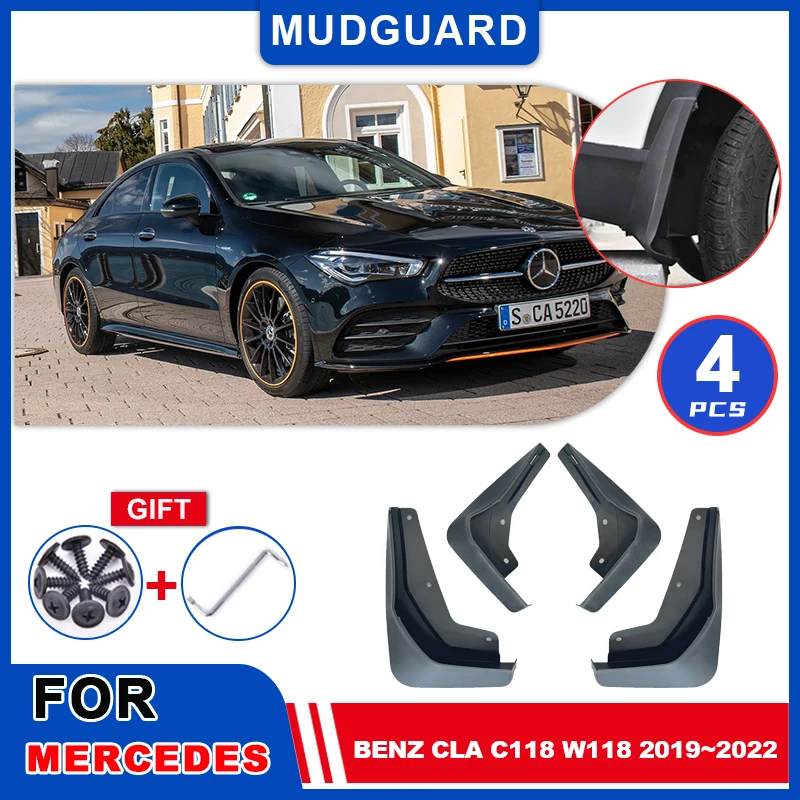 Mudguards Mud For Mercedes-Benz CLA C118 W118 2019~2022 2020 2021 ...