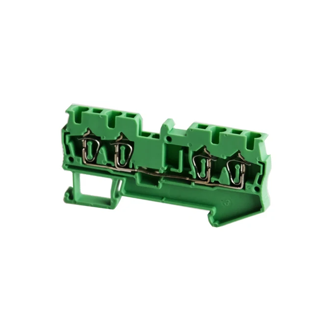 10Pcs Din Rail Terminal Block ST-2.5-QUATTRO Wire Connectors Return ...