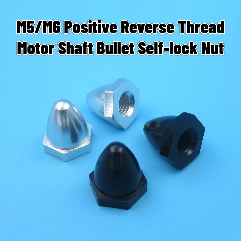 M5-M6-Motor-Shaft-Bullet-Self-locking-Nut-Positive-Reverse-Thread-for ...