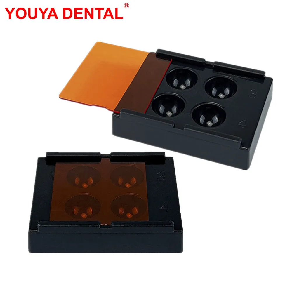 4-Hole-Dental-Shading-Light-Box-Dental-Veneer-Storage-Box-Case-Teeth ...