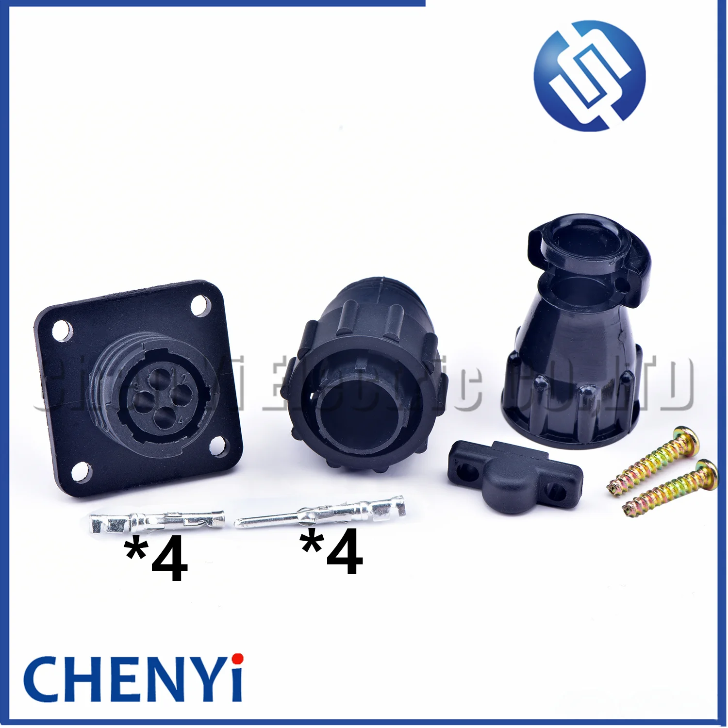 4-Pin-auto-sensor-plug-Aviation-Wiring-Black-Circular-Connector-Plug ...