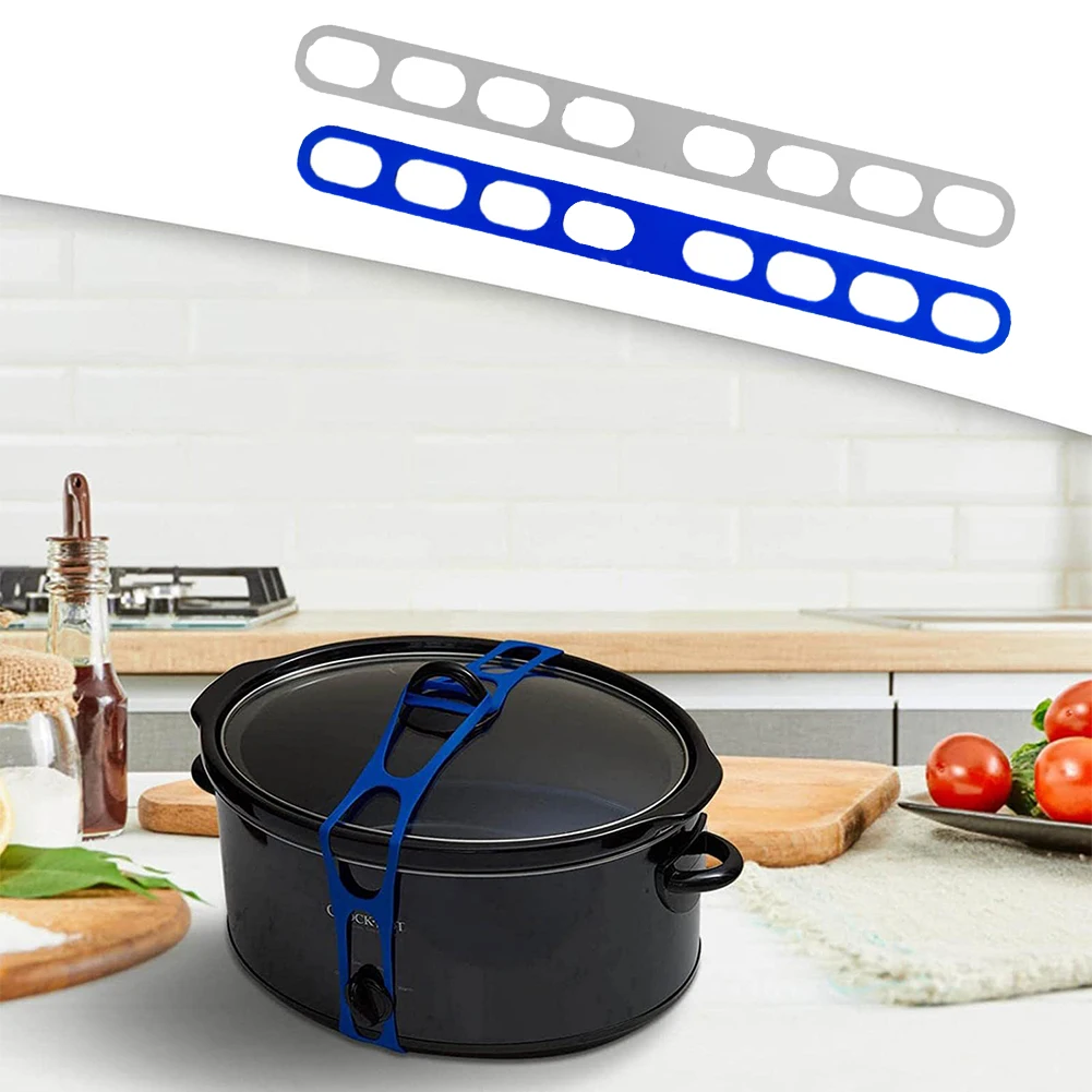 Easy Transport Band Pot Lid Strap Silicone Latch Soft Dishes Multiple ...