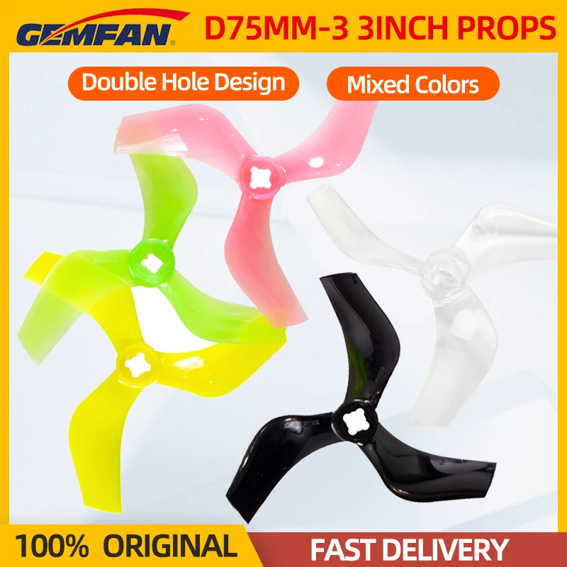 8-12Pairs-GEMFAN-D75-75mm-Propeller-3Inch-3-Blade-Ducted-CW-CCW-Props ...