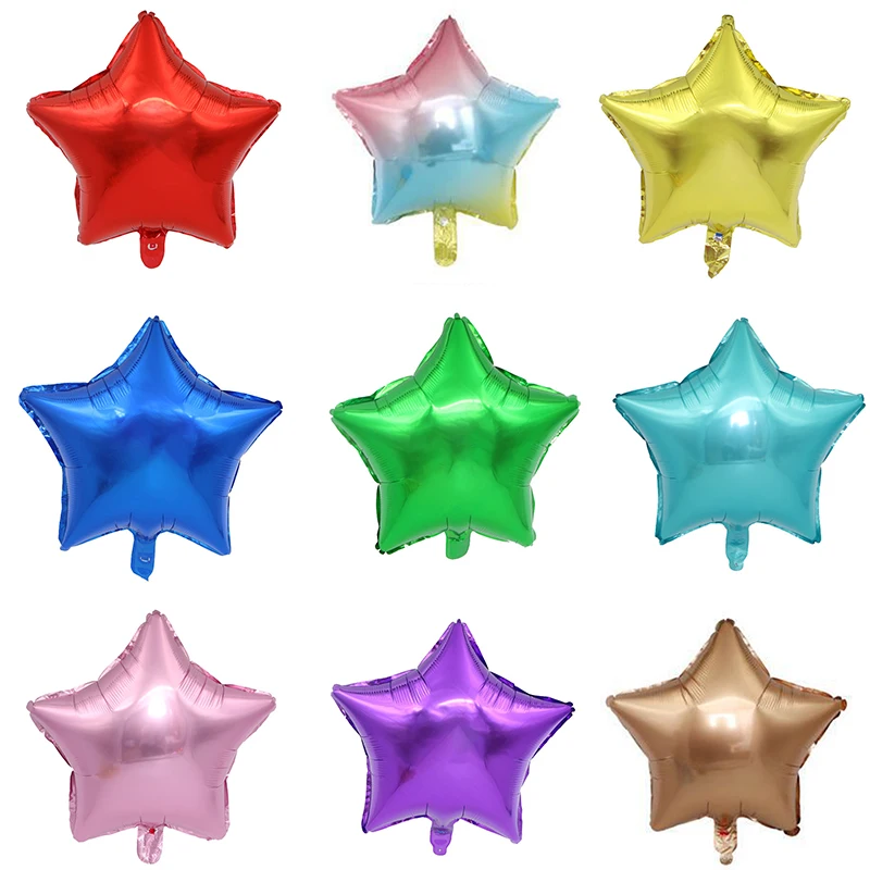 Balloon Foil Balloons Star | Balloons Helium Air Star | 10 Pcs Foil ...