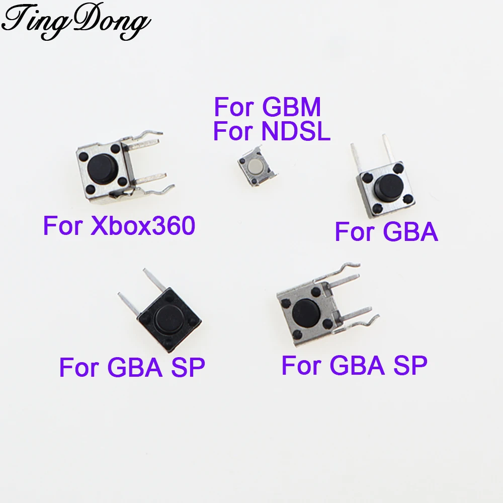 10PCS Left Right Shoulder Trigger Button Micro Switch For GBA GBA SP ...