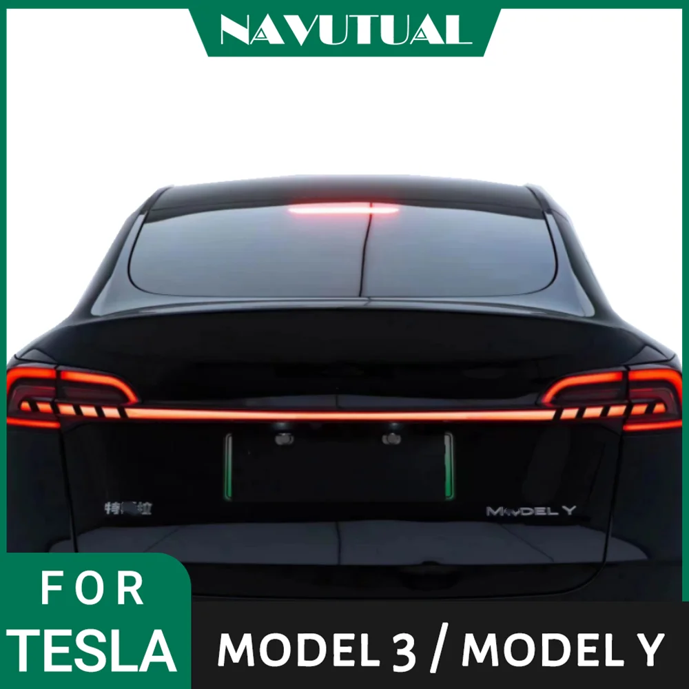 For-Tesla-Model-3-Model-Y-2016-2023-Auto-Rear-Brake-Lights-Starlink ...