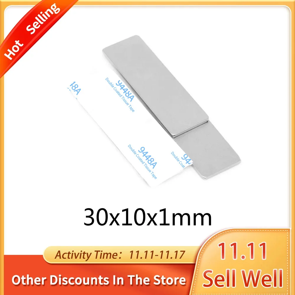 5-10-20-50-100-200PCS-30x10x1mm-Block-Strong-Magnets-30x10x1-Sheet ...