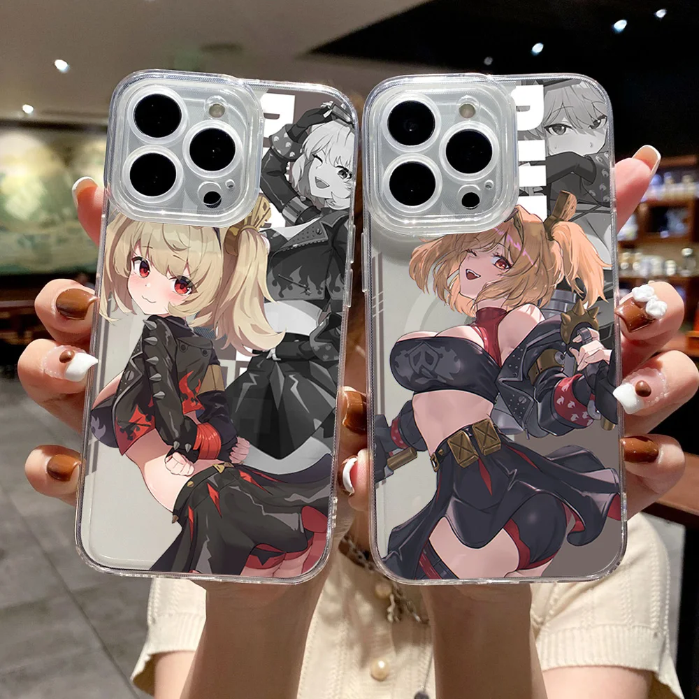 Game Zenless Zone Zero ZZZ Burnice Phone Case for iPhone 12 11 13 14 15 ...