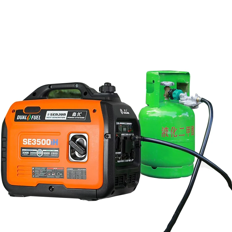 Pure Sine Wave Gasoline inverter generator 5kw dual fuel epa diesel ...