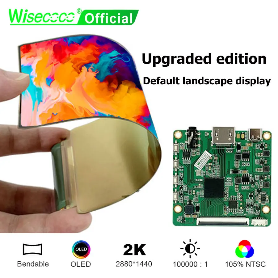Wisecoco-6-inch-Flexible-Display-OLED-2K-Screen-Driver-Board-2880x1440-Landscape-IPS-Display-For ...