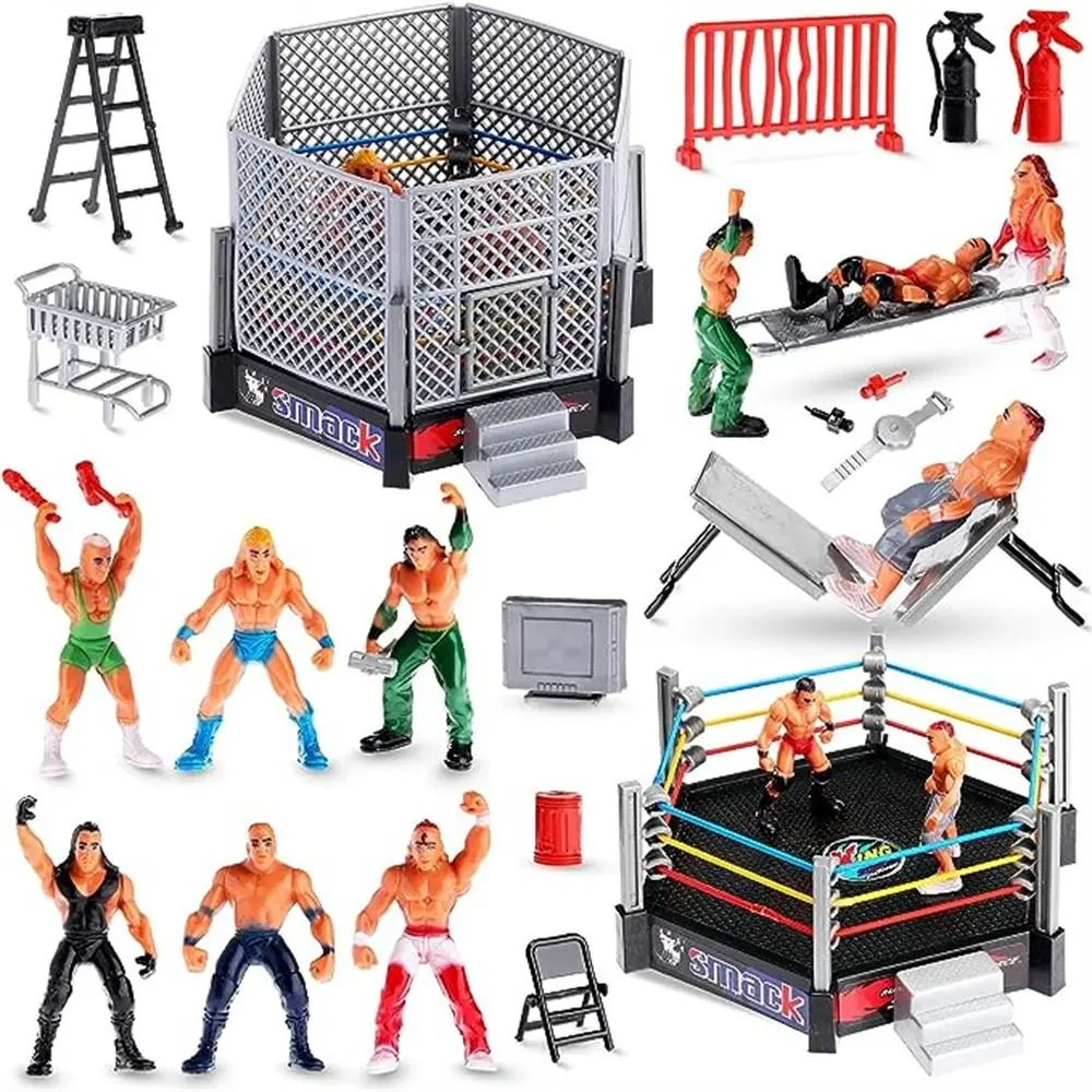 Wrestler-Athlete-Wrestling-Figure-Gladiator-Model-Set-with-Fighting ...
