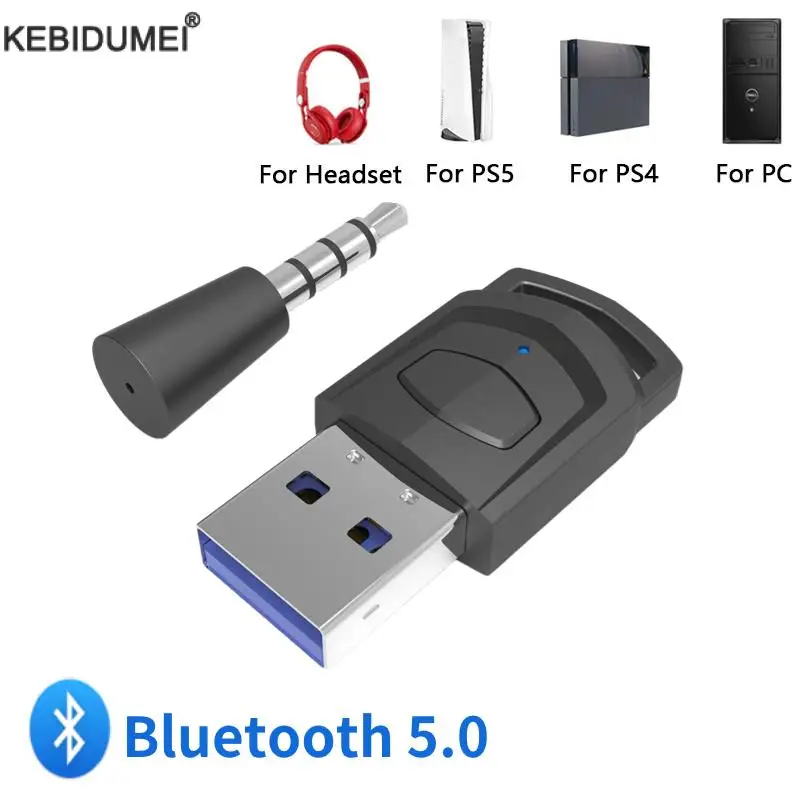 Wireless-Game-Audio-Headphone-Adapter-Receiver-for-PS5-PS4-Game-Console ...