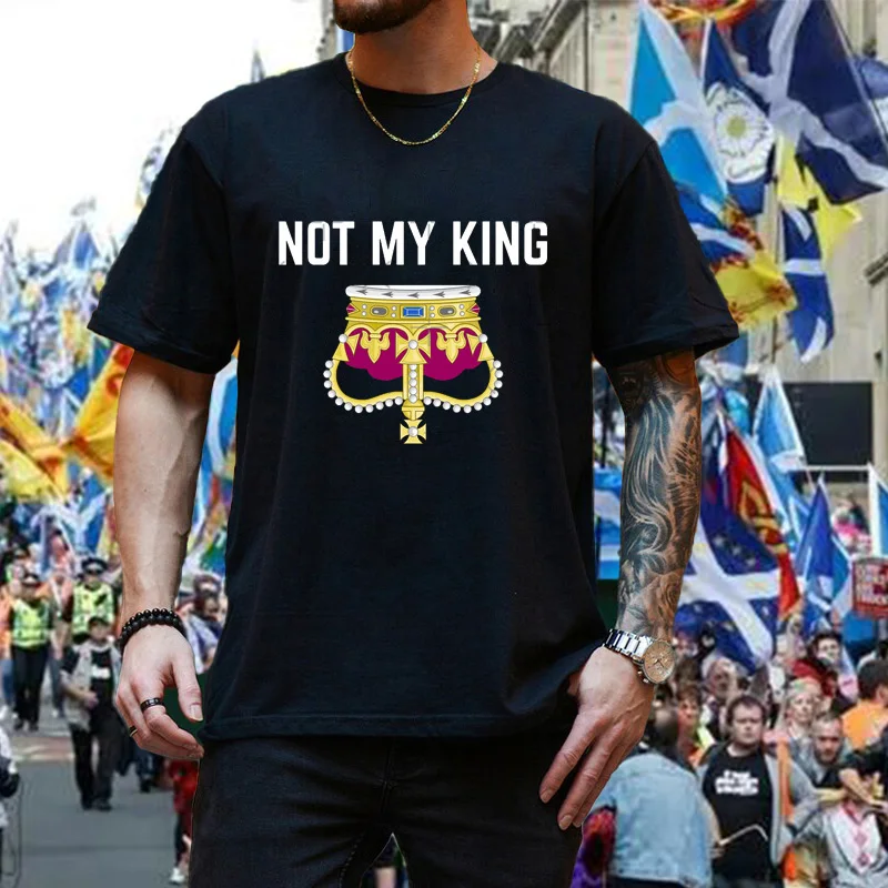Not My King Charles III Abolish The Monarchy T shirt Vintage Funny ...