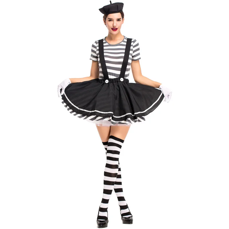 Mime Costume For Girls