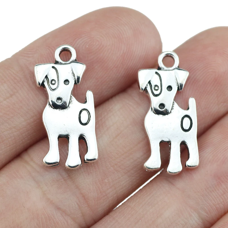 10piece-lot-10-23mm-Antique-Silver-Color-Dog-Pendant-Charms-Cute-Dog ...