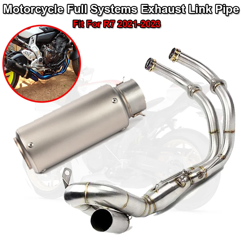 Fit For YAMAHA R7 R 7 2021 22 2023 Slip on Full System Motorcycle ...