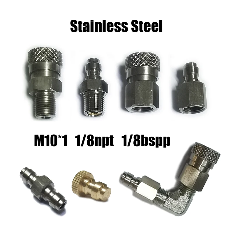 HPA Quick Disconnect Male Female Adaptor 8mm Fill Nipple High Pressure ...