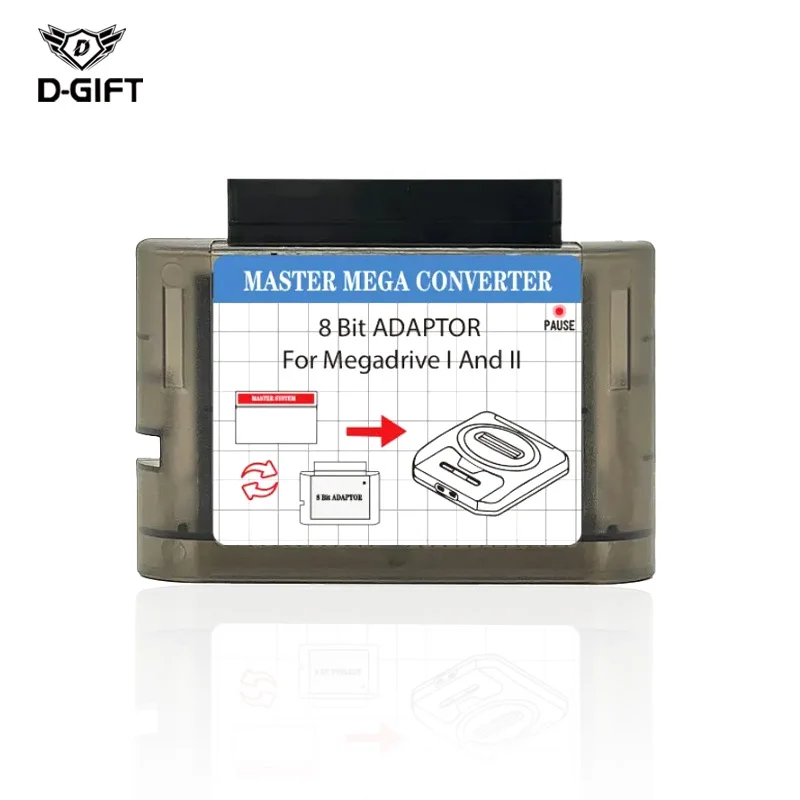 For-SEGA-Master-System-Converter-Mega-8bit-Adapter-Converter-16bit-Mage ...