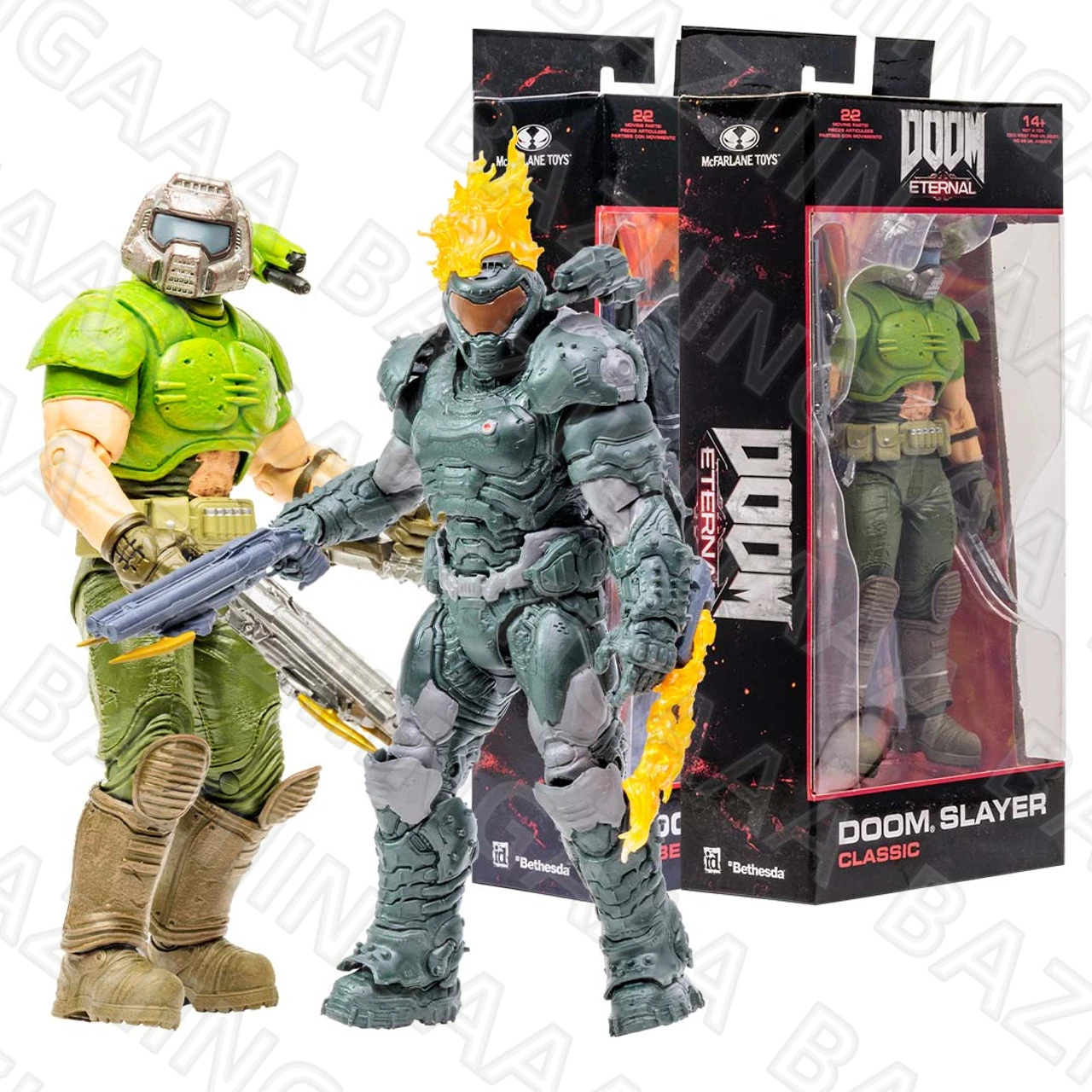 McFarlane Toys Doom Slayer Classic exclusivo y Doom Slayer w/Ember ...