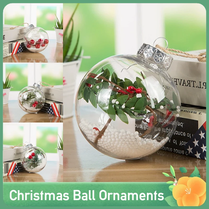 6-8cm-Christmas-Transparent-Ball-10Pcs-DIY-Empty-Baubles-for-Christmas ...