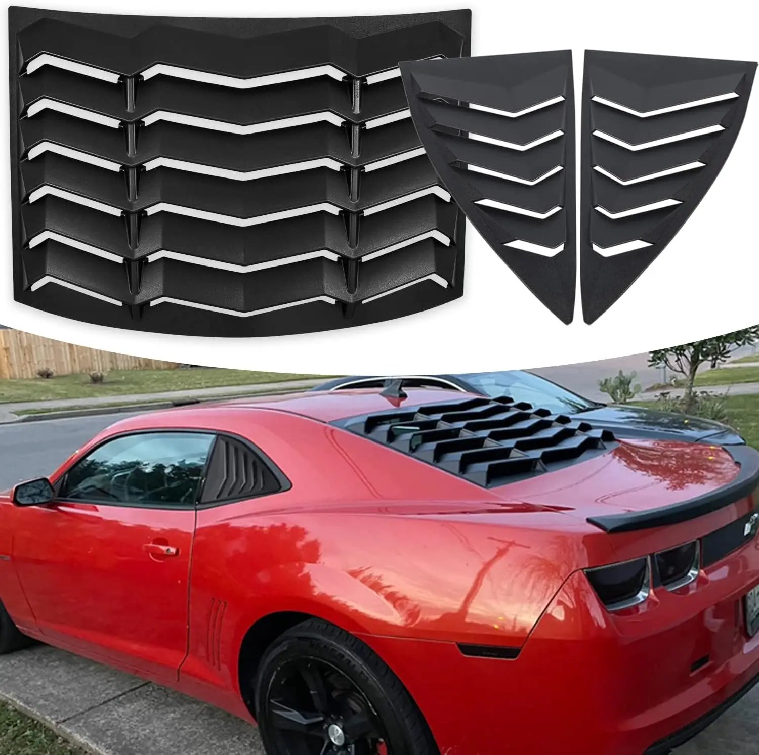 TML-Camaro-Window-Louvers-for-Chevy-Chevrolet-Camaro-2010-2015-Rear-and ...