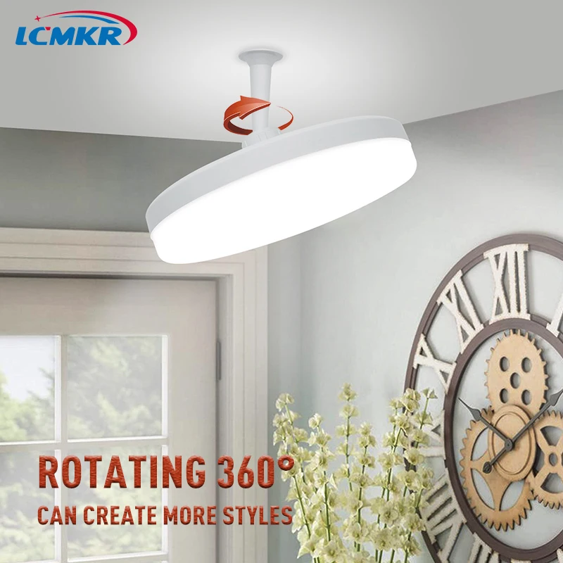 Rotatable-LED-Ceiling-Lamps-White-Round-Room-Light-Warm-White-Cold ...