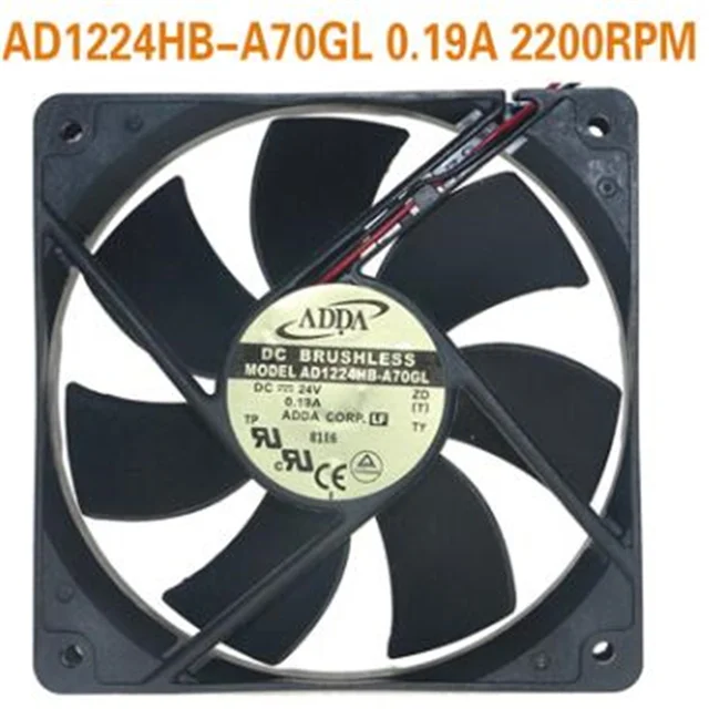 AD1224HB-A70GL /AD1212HB-A70GL/AD1224UB-A70GL ADDA 24V/12V 12CM 12025 Two-wire variable ...