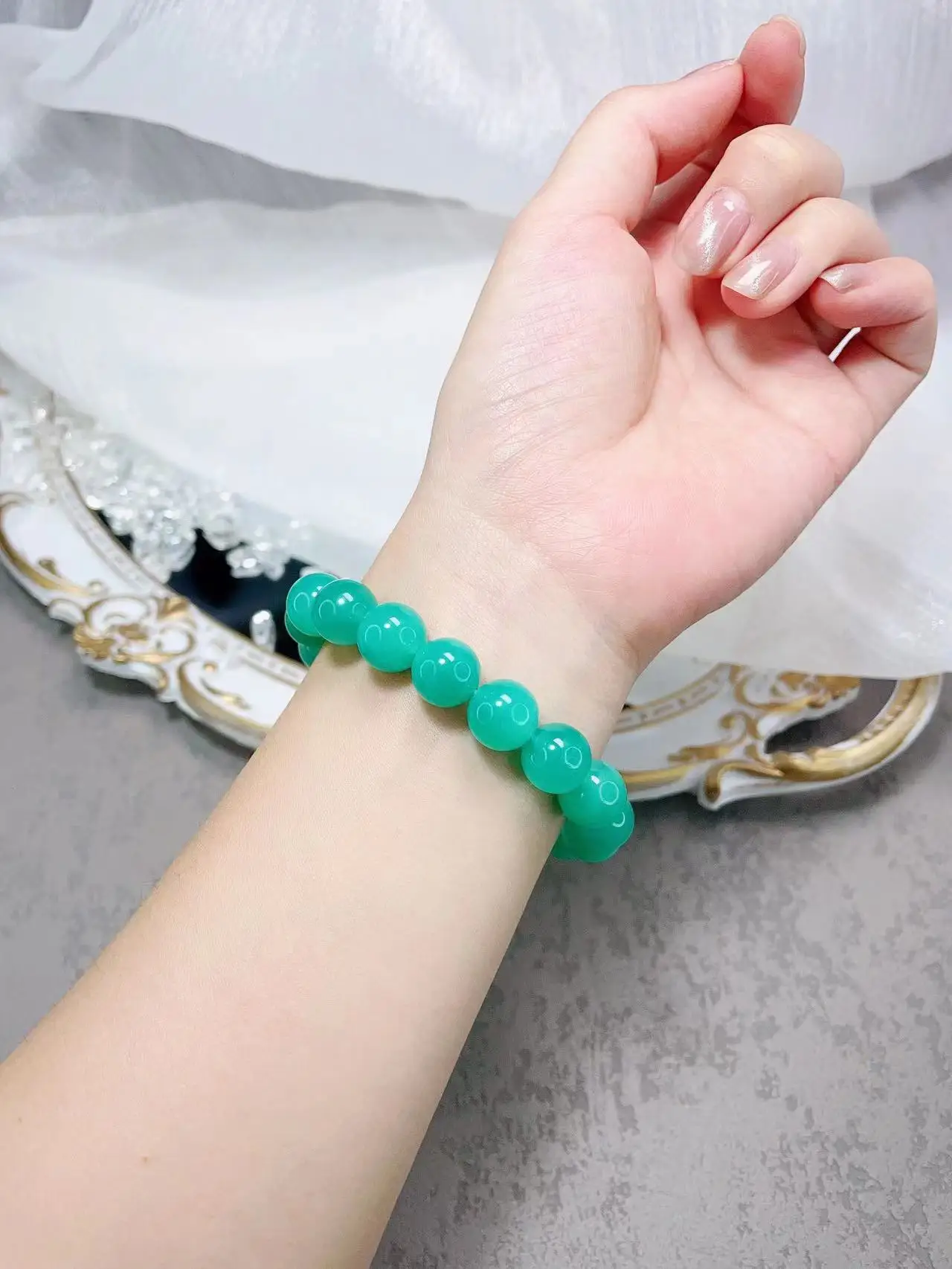 Ceiling-Level-Plain-Circle-Tianhe-Stone-Bracelet-Cold-Natural-Peru ...