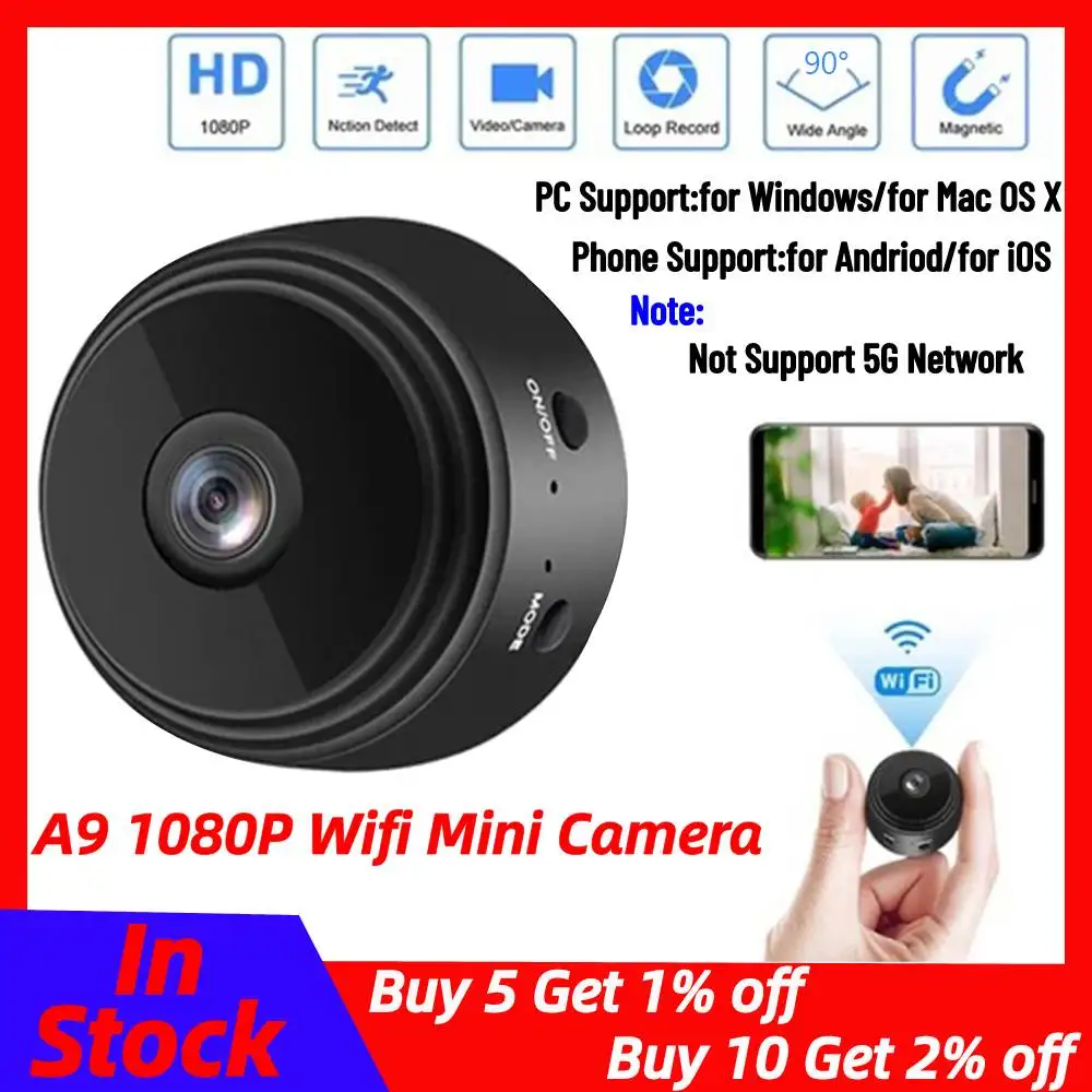 A9 Mini Camera Original 1080P IP Camera Smart Home Security Magnetic ...