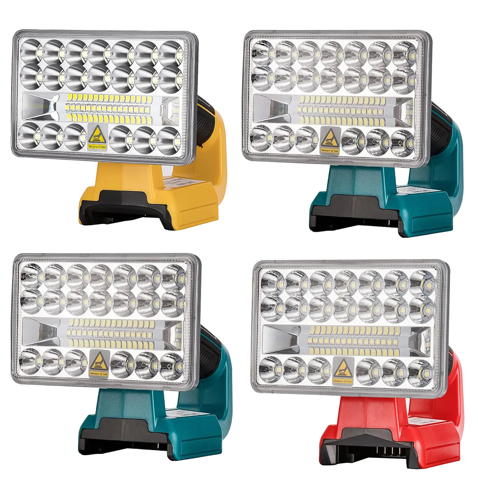 2000LM-18W-LED-Work-Light-for-Milwaukee-Dewalt-Makita-Bosch-18V-Li-ion ...