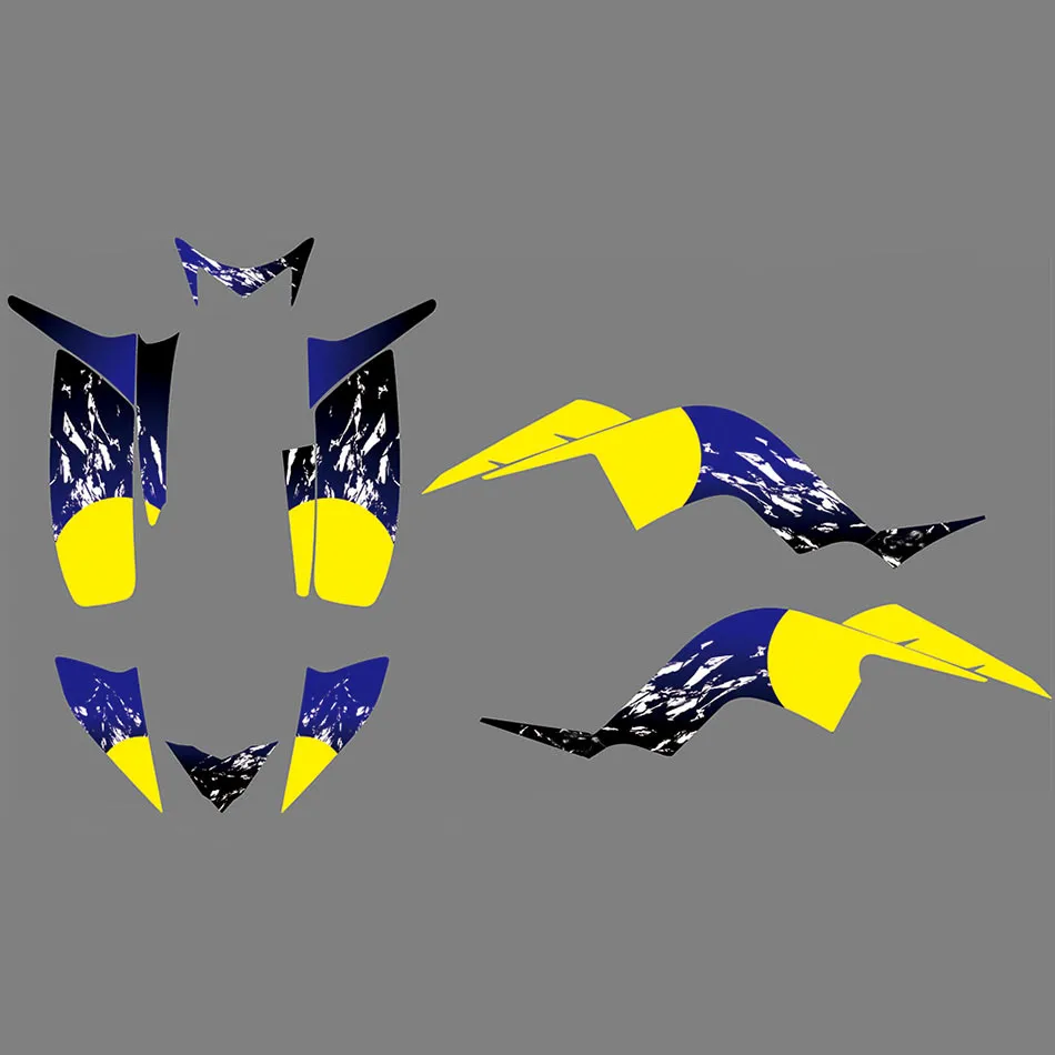 Motorcycle Backgrounds Graphics Decals Stickers For YAMAHA Raptor90 ATV ...