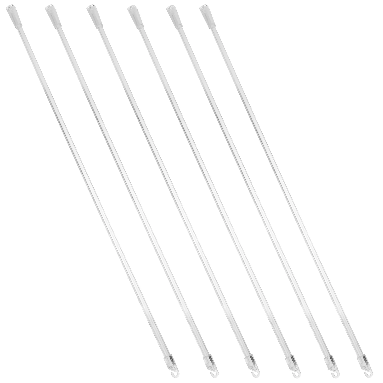 6 Pcs Blinds Pulling Wand Drapes Replacement White Curtains Vertical ...