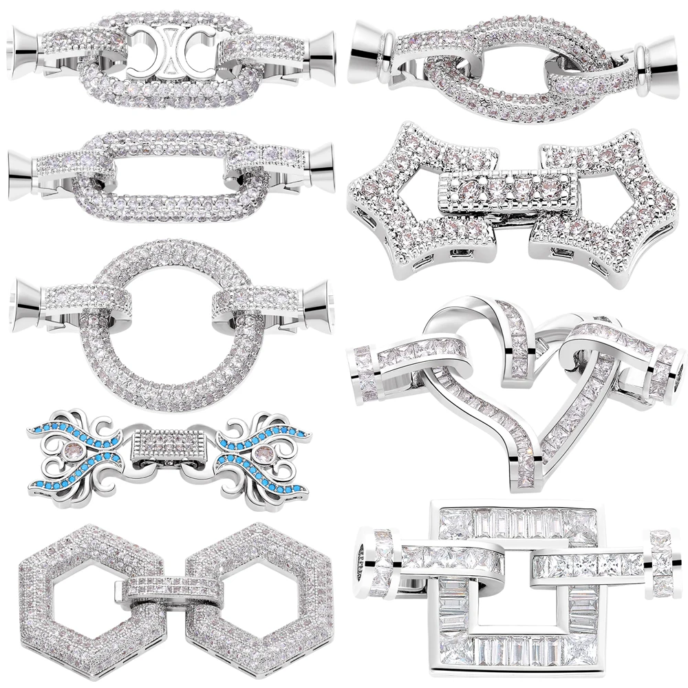 Juya-18K-Real-Gold-Silver-Plated-Closure-Fasteners-Lock-Clasps ...