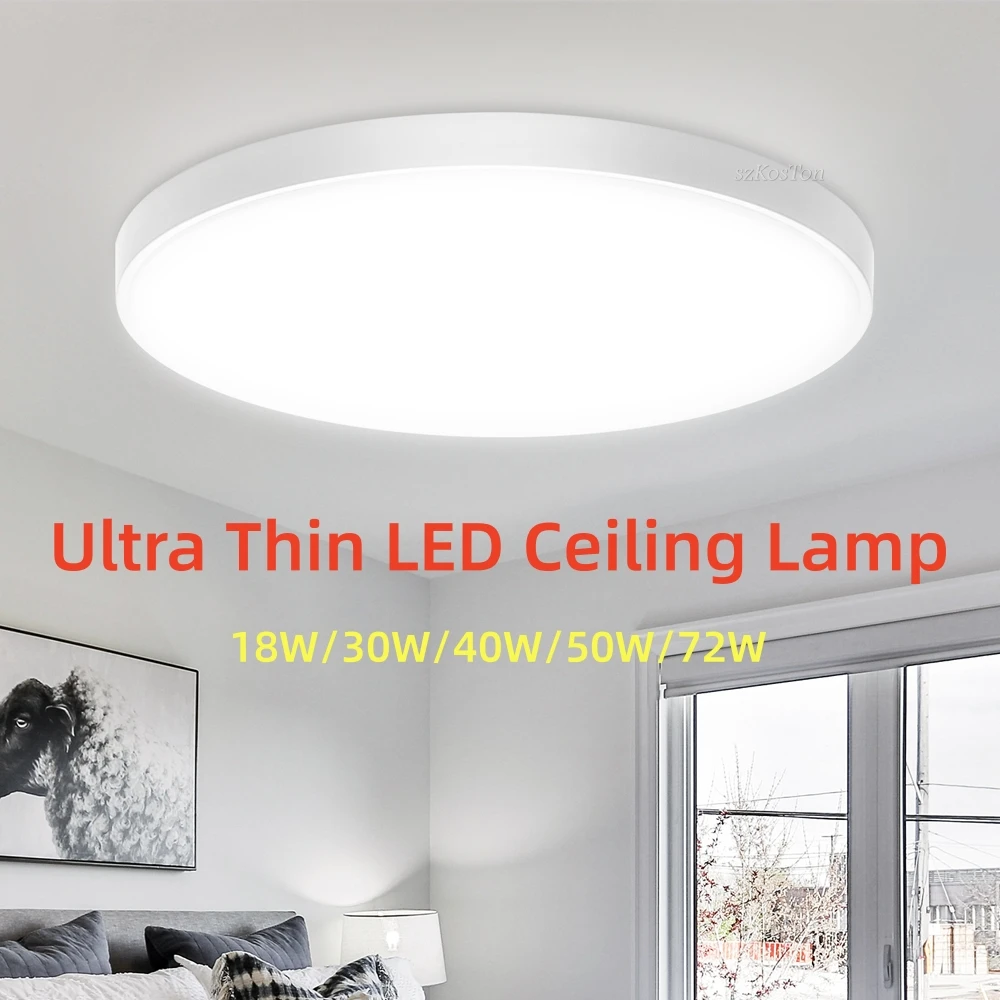 L-mpara-de-techo-LED-ultrafina-de-14-pulgadas-luces-blancas-c-lidas ...