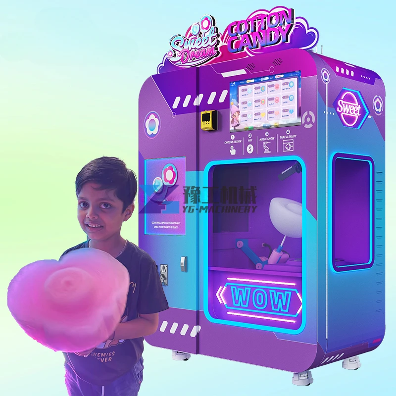 Professional-Factory-Commercial-Fully-Automatic-Cotton-Candy-Vending ...
