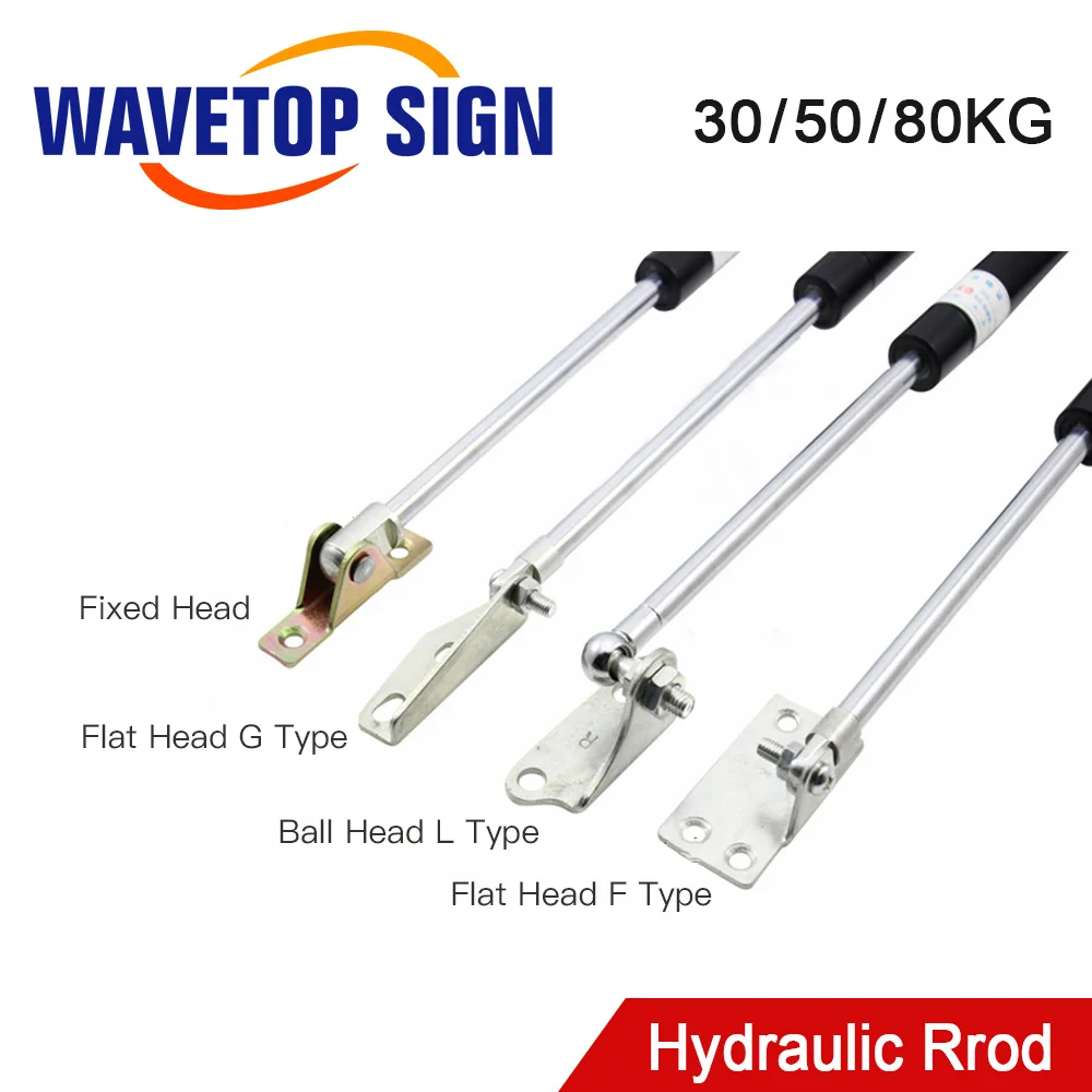 WaveTopSign Hydraulic Rod 30KG 300N 50KG 500N 80KG 800N Flat Head Fixed ...
