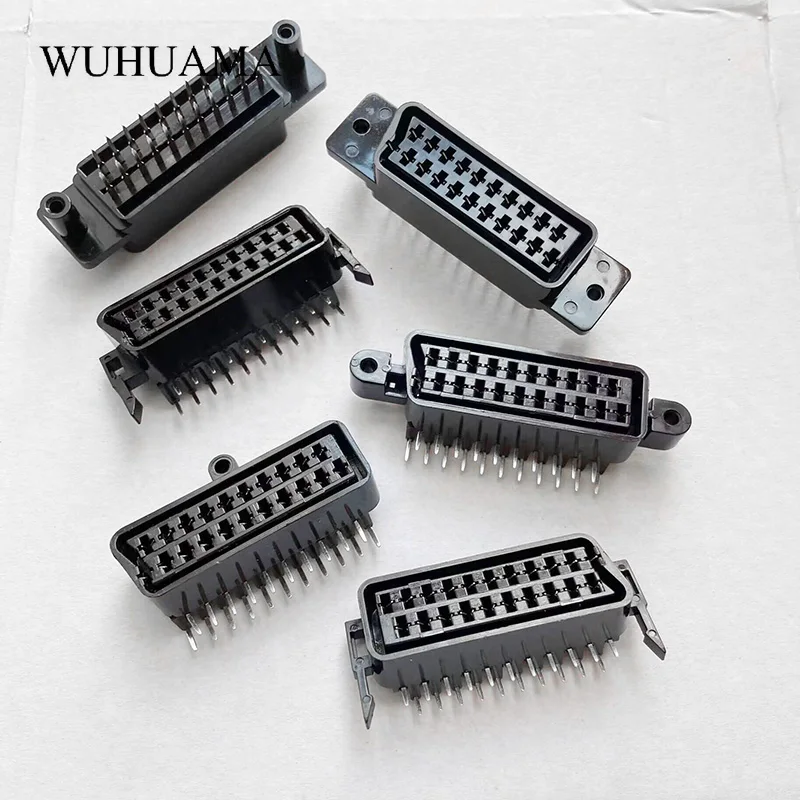 21-PINS-Right-Angle-Type-Scart-Female-Socket-connector-jack-Female-PCB ...