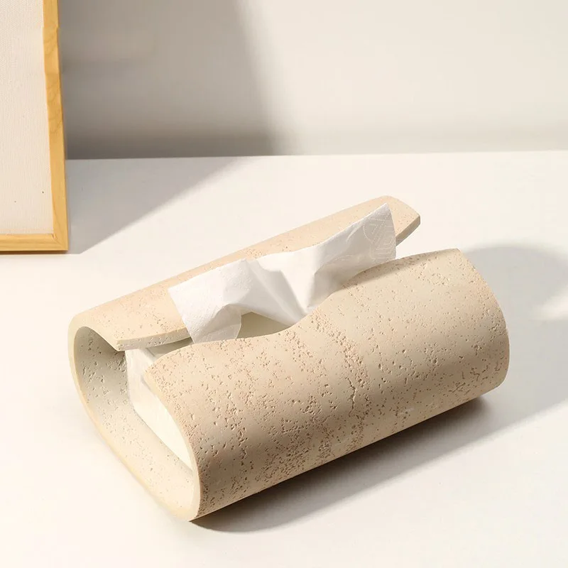 Light-Luxury-Stone-Tissue-Box-Creative-Simple-Pumping-Paper-Box-Living ...