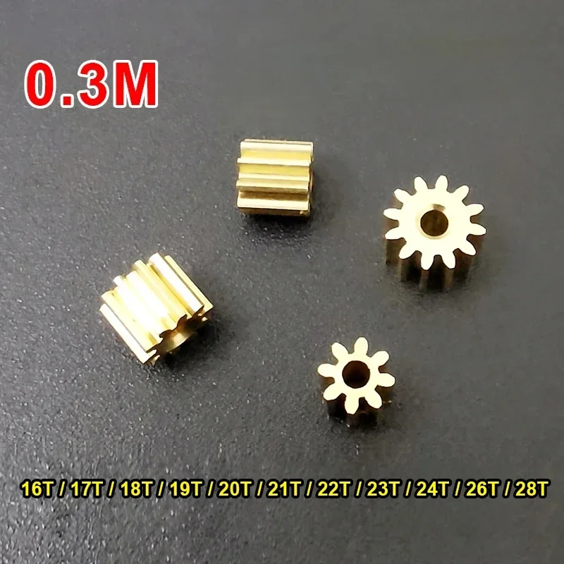 0.3M Modulus Copper Gear 16T 17T 18T 19T 20T 21T 22T 23T 24T 26T 28T ...