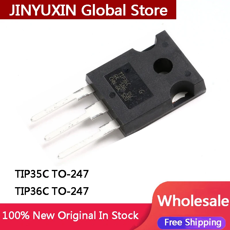 10PCS New TIP35C TIP35 TIP36C TIP36 TO-247 25A 100V NPN Darlington Power Transistor In Stock ...