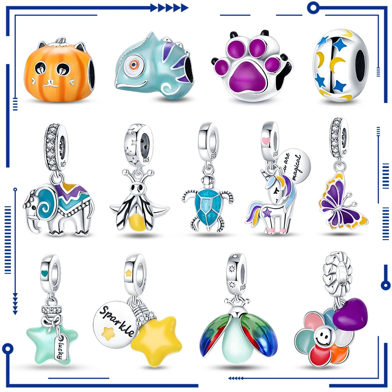 Glow-in-the-dark-Temperature-Color-Changing-Charm-Bead-Fit-Pandora ...