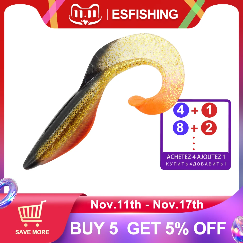ESFISHING-NEW-2023-Big-Soft-Baits-Dragon-Grub-150mm-Silicone-Single ...
