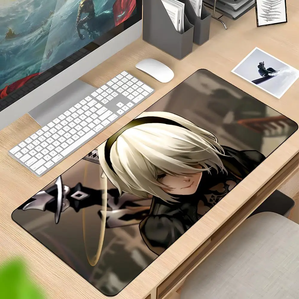 2B Nier Automata Anime Mouse Pad Rubber Antislip Keyboard Pad 40x90cm ...