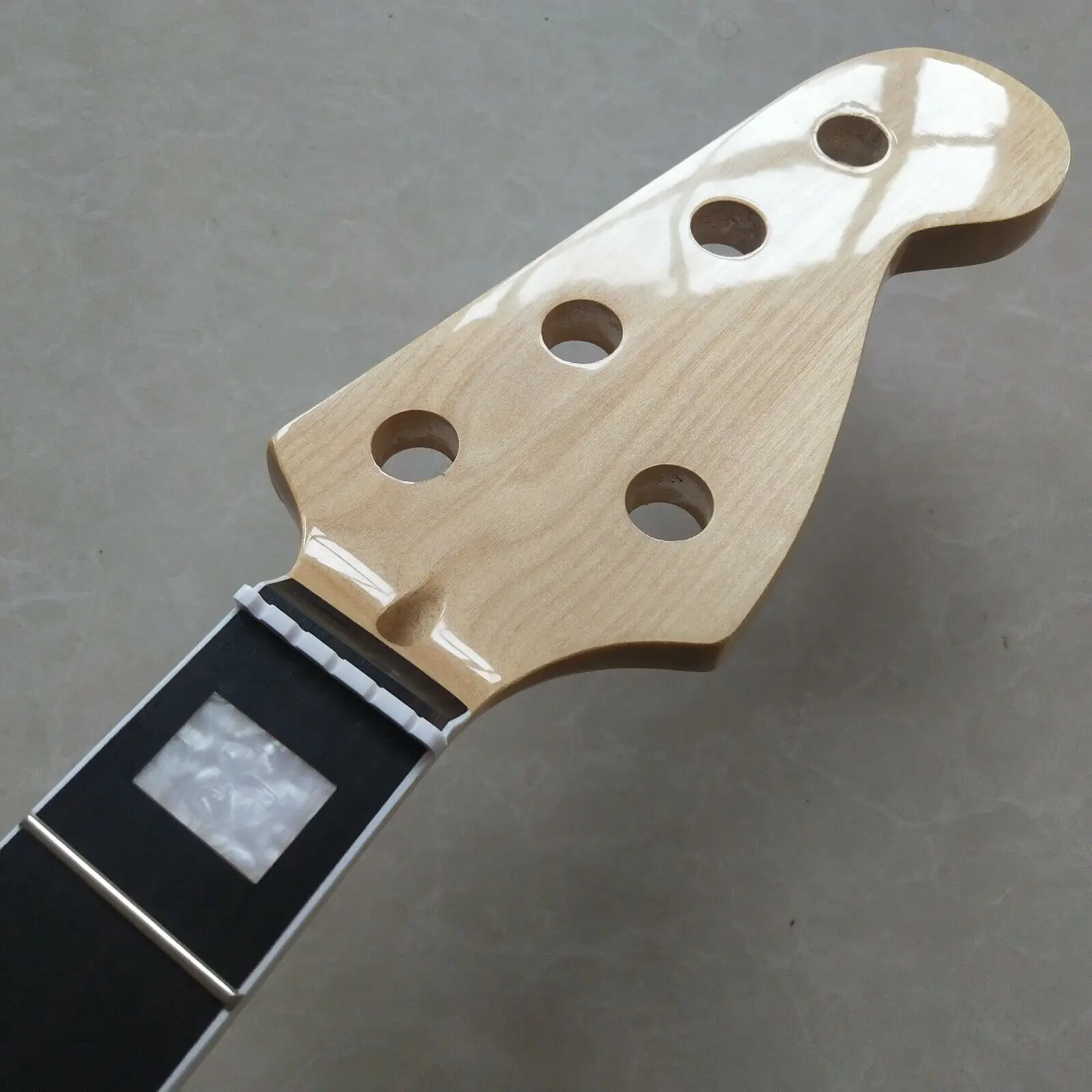 21-fret-Gloss-5-String-Bass-Guitar-Neck-34-parti-intarsiate-del-blocco ...